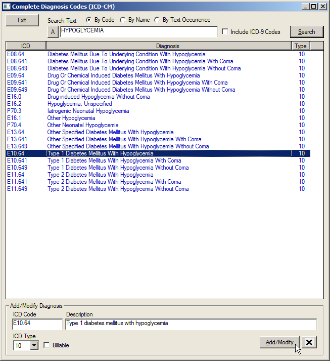 Clinical Setup Tables