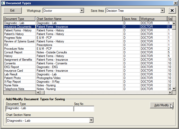 Document Repository Tables