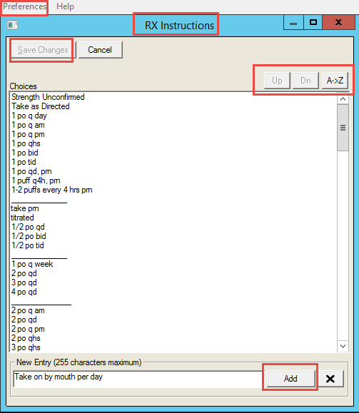 3 – ADD MODIFY OR DELETE SIG/INSTRUCTIONS