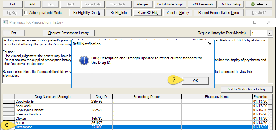 9 – PREVIOUS MEDICATION HISTORY