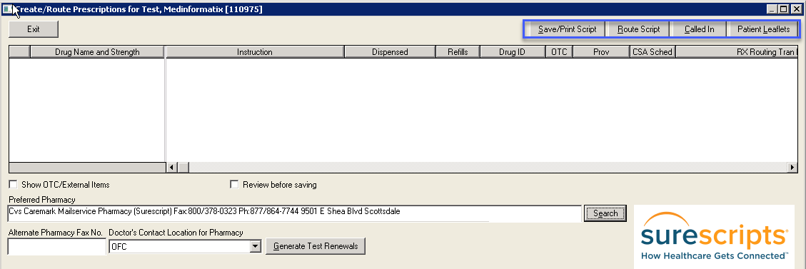 12 –PRESCRIPTION SUBMISSION METHODS