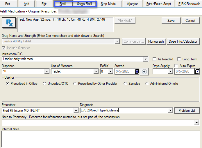 17 – REFILL A PRESCRIPTION
