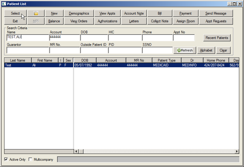 Patient Account Merge
