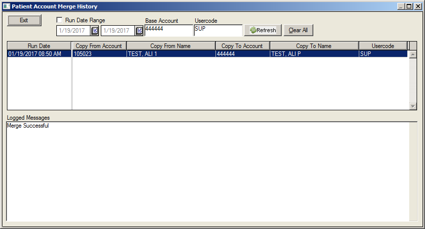 Patient Account Merge
