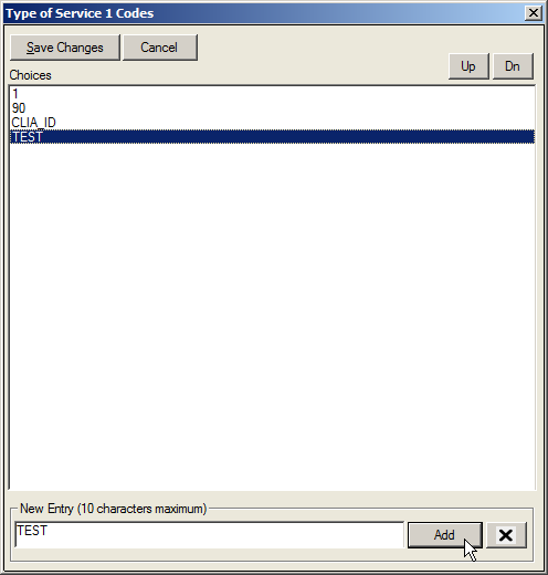Billing Setup Tables