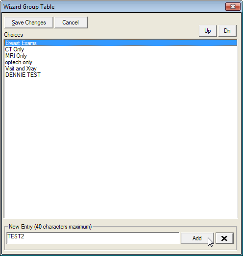 Setting up an Appointment Wizard